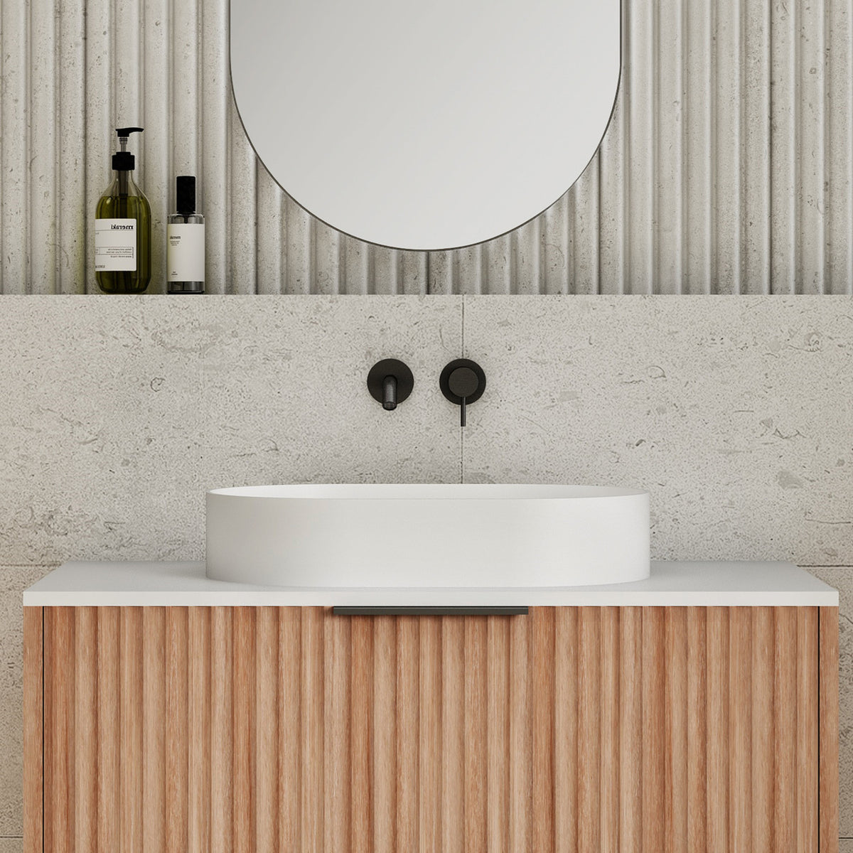 Elegant Pill Above Counter Basin — Cassa Design