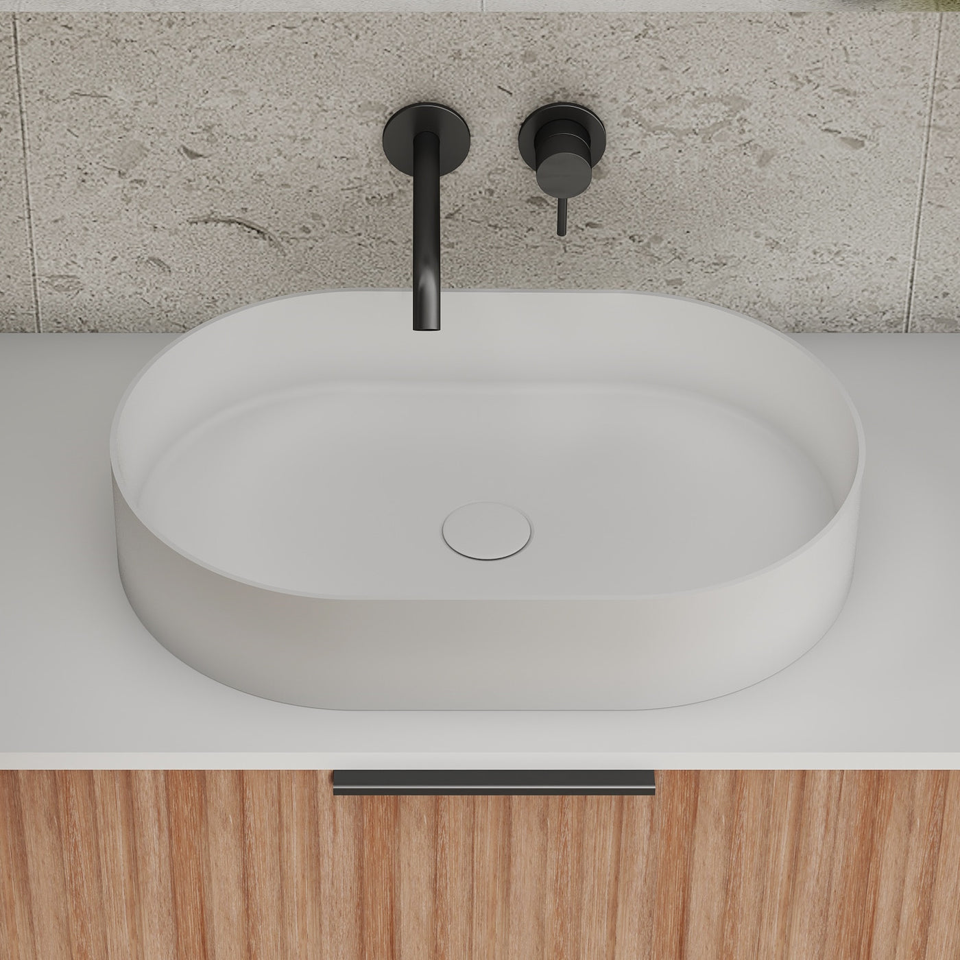 Elegant Pill Above Counter Basin — Cassa Design